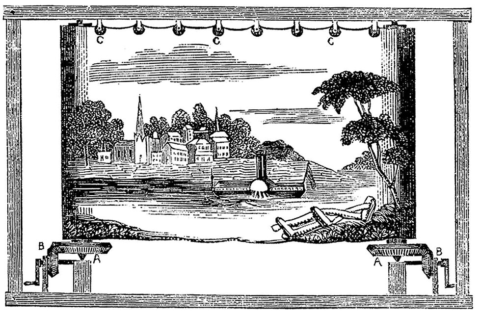 1848-illustration-of-a-moving-panorama-designed-by-John-Banvard