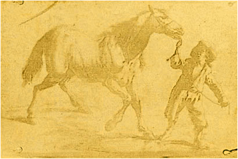 Earliest-Known-Photograph-1825-Boy-Leading-His-Horse